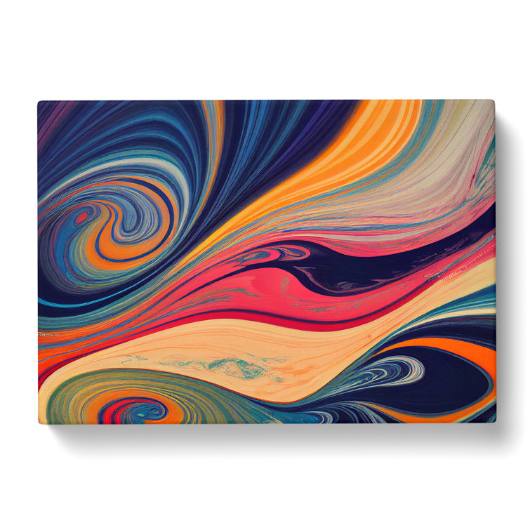 Metro Lane Marble Abstract Vol.4 - Wrapped Canvas Graphic Art | Wayfair.co.uk